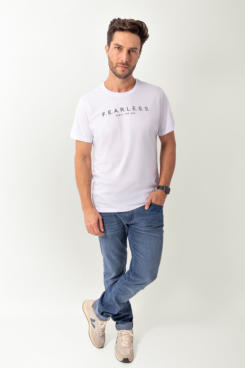 Camiseta Fearless Slim Branca