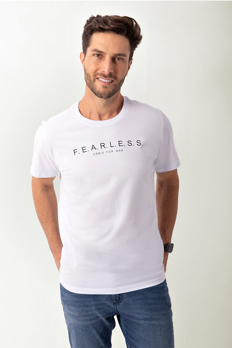 Camiseta Fearless Slim Branca