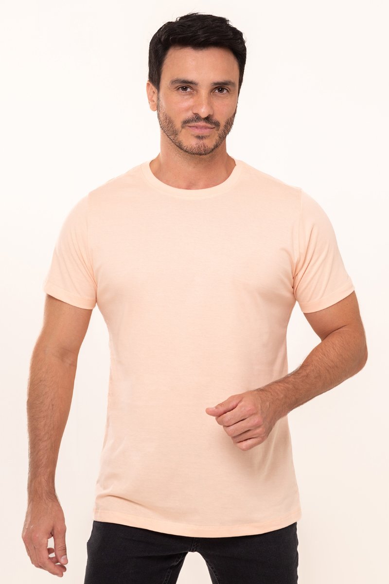 Camiseta Lisa Slim Salmão